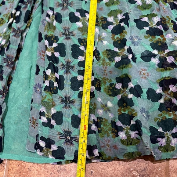 ba&sh | Dresses | Bash Hooper Geometric Floral Watercolor Midi Dress ...